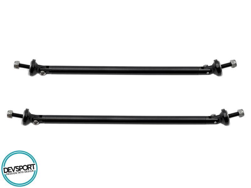 DevSport Front Splitter Support Rods -10"- Black Anodized